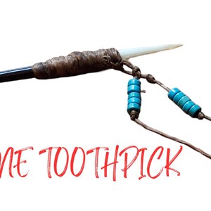 Genuine Porcupine Quill Cowboy Toothpick With Turquoise Beads 4 Inch - Etsy