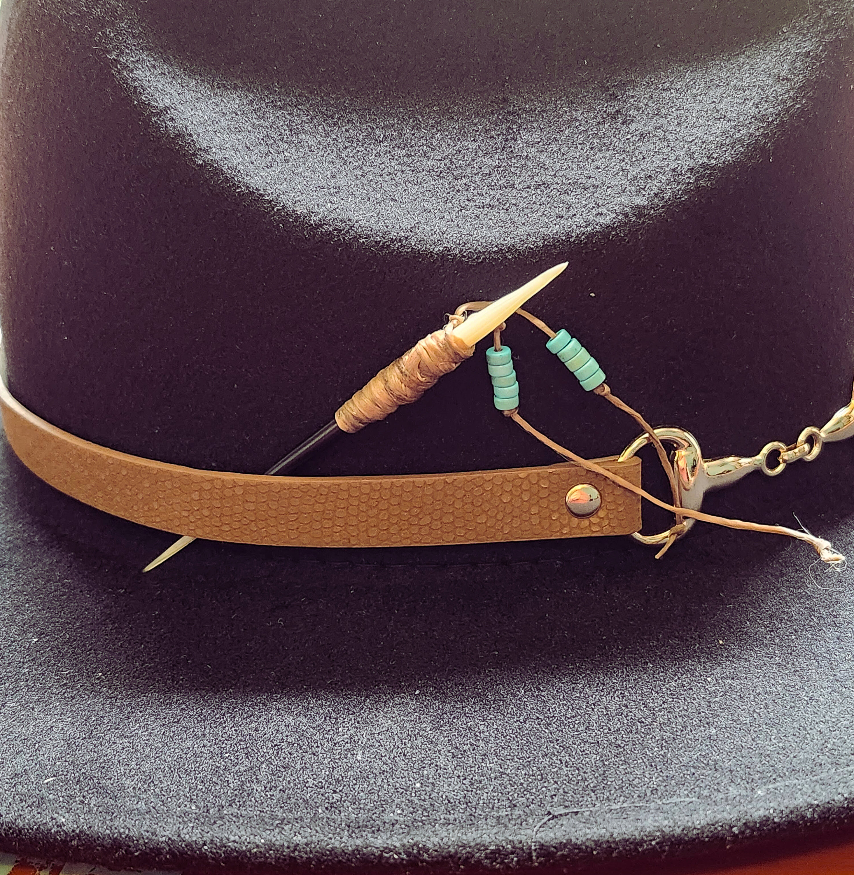 Genuine Porcupine Quill Cowboy Toothpick With Turquoise Beads 4 Inch - Etsy