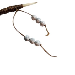 Porcupine Quill Cowboy Toothpick With Sinew and Turquoise Beads - Etsy