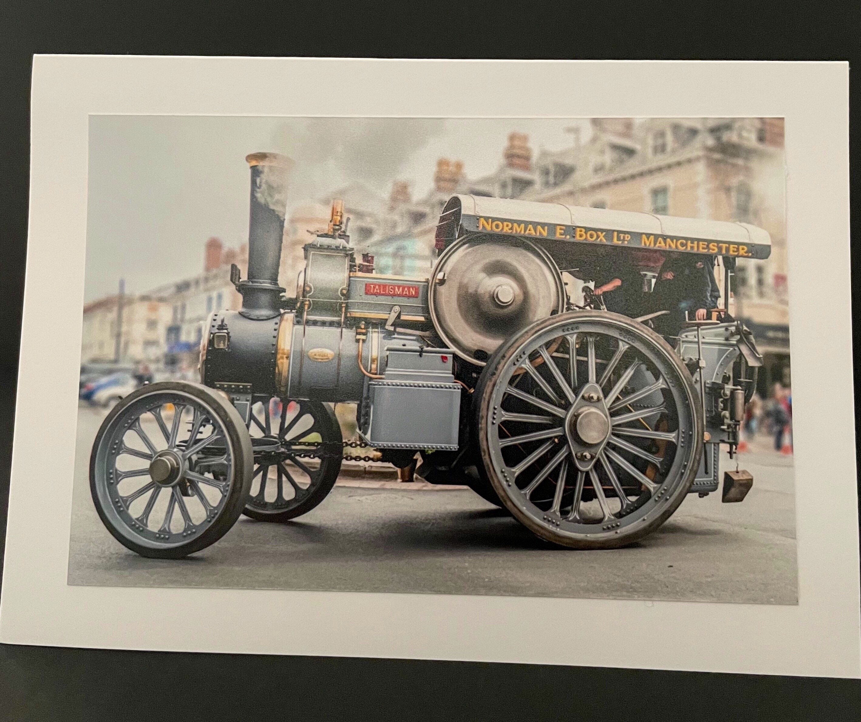 1. Vintage Traction Engine Father's Day | Birthday Card | Get Well Soon ...