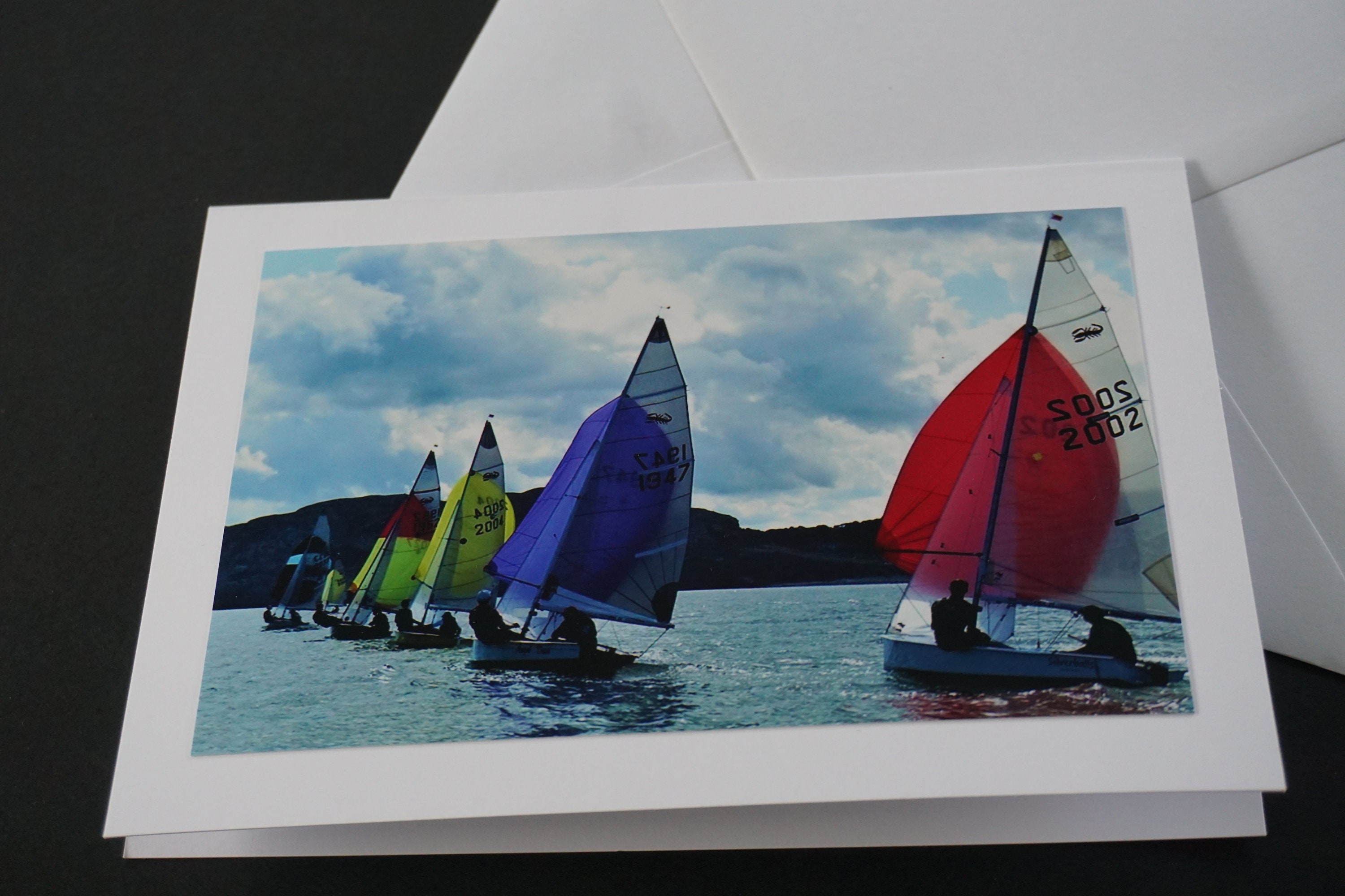 Sailing Boat Greeting Card Birthday Card Thinking Of You Etsy Uk