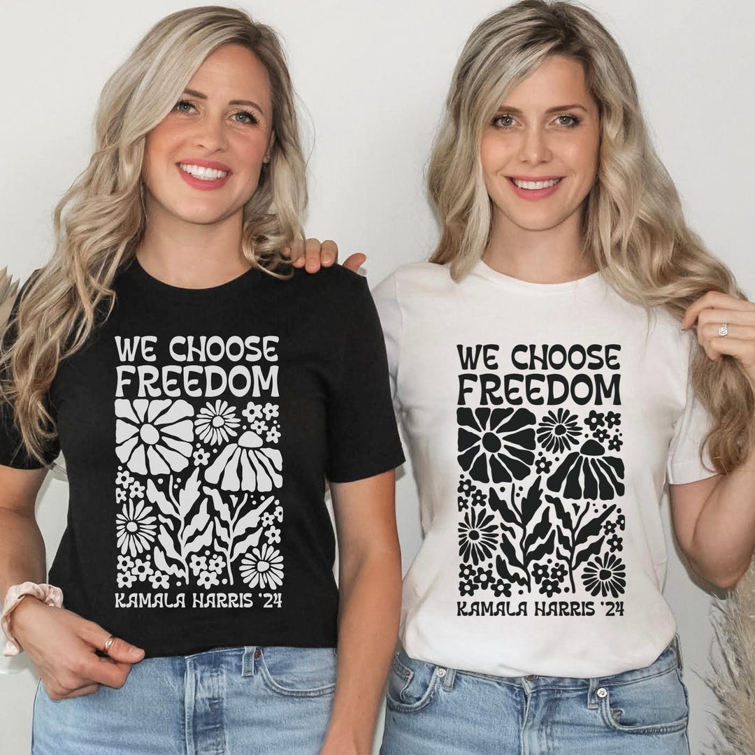 Kamala Harris We Choose Freedom Unisex T-shirt USA Elections 2024 ...