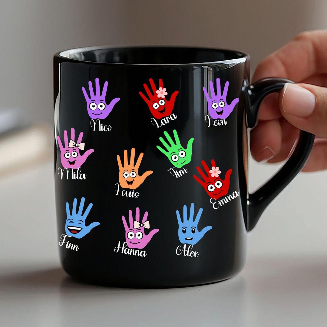 Mug With Handprint and Name 11 Oz/15 Oz Personalized Farewell Gift ...