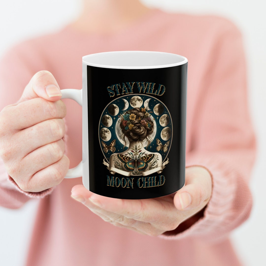 Mug, 11 OZ / 0.33 L, Moonchild Quote and Names, Personalized Gift - Etsy