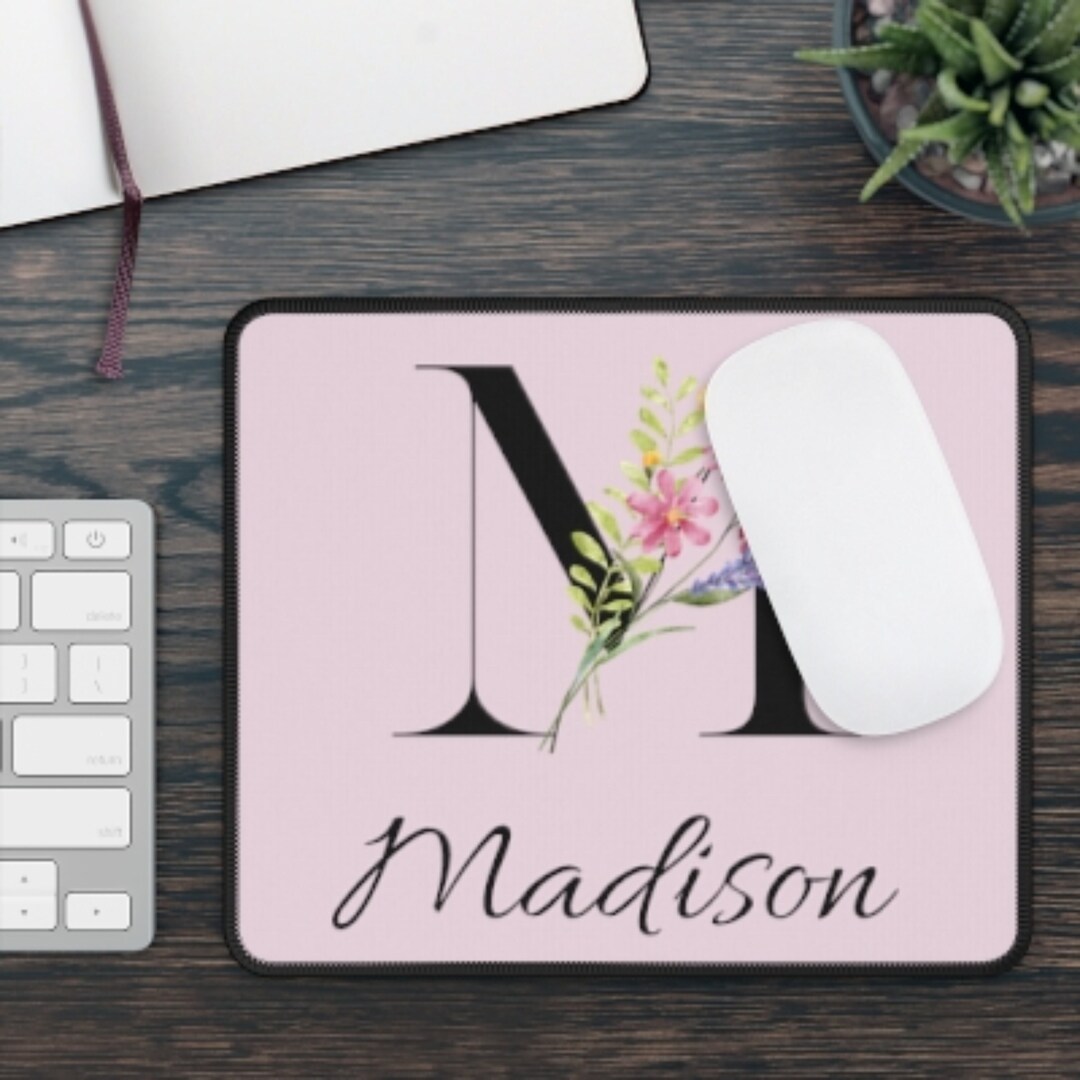 Mouse Pad With Name, ABC Personalized, Custom Desk Pad, Office Supplies ...