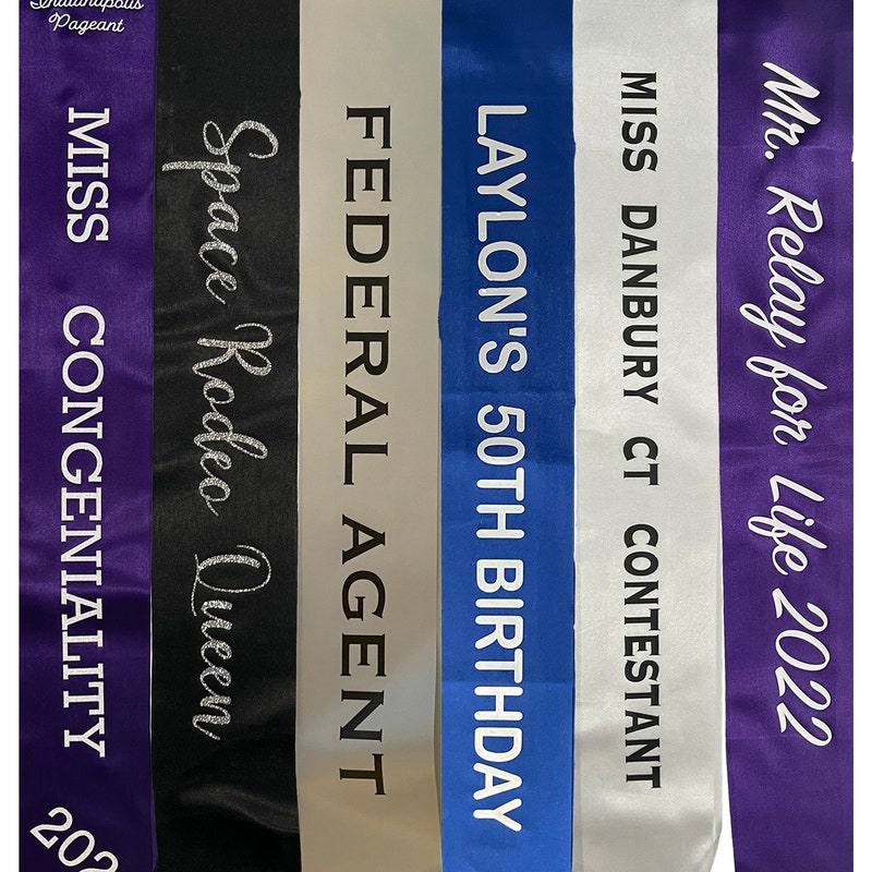 Personalized Queen Sash - Etsy