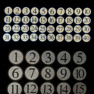 Custom Pageant Contestant Numbers: Two-tone Magnetic Numbers - Etsy