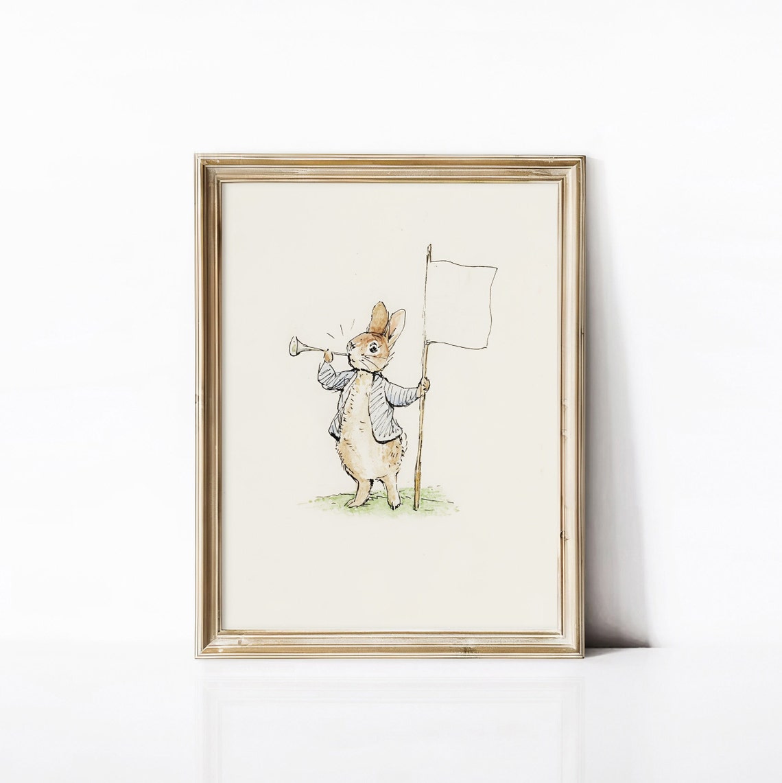 Vintage Peter Rabbit Sketch, Nursery Art Printable, Vintage Book ...