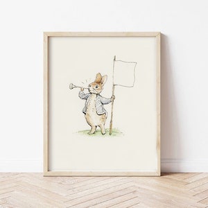 Vintage Peter Rabbit Sketch, Nursery Art Printable, Vintage Book ...