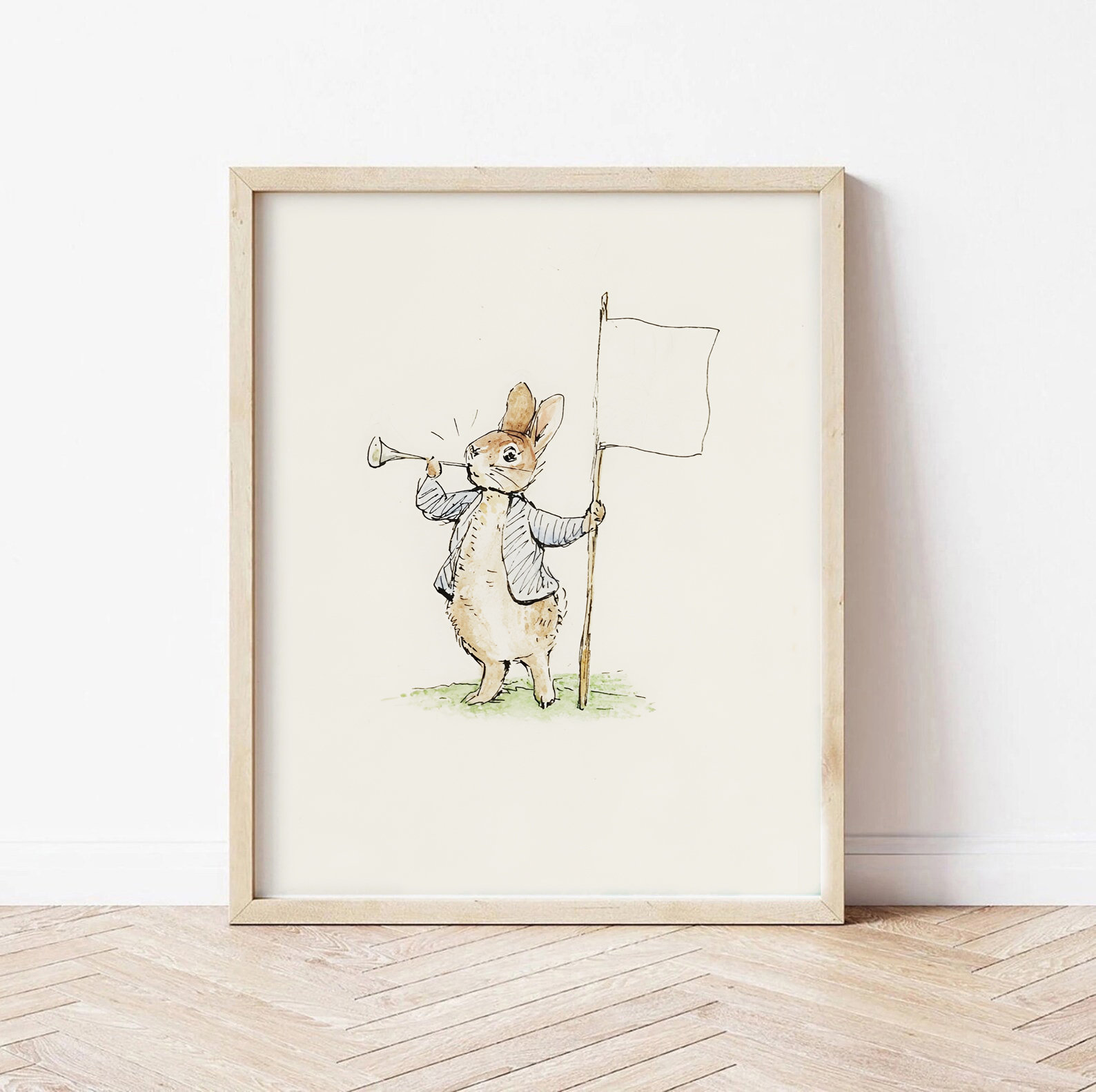 Vintage Peter Rabbit Sketch, Nursery Art Printable, Vintage Book ...
