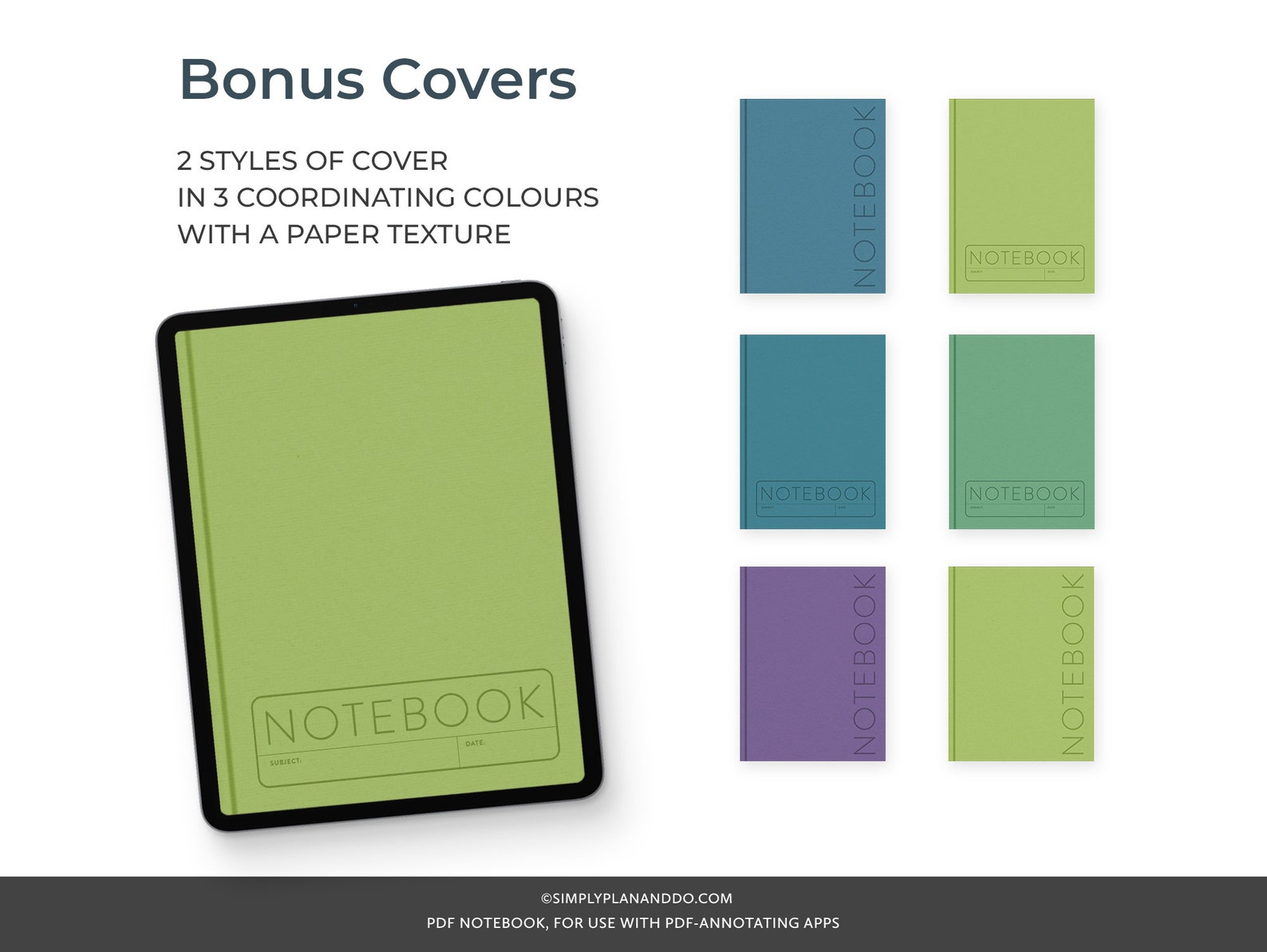 30-tab Digital Notebooks: Lined, Plain, Half-lined (PDF) - Etsy