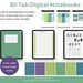 30-tab Digital Notebooks: Lined, Plain, Half-lined (PDF) - Etsy