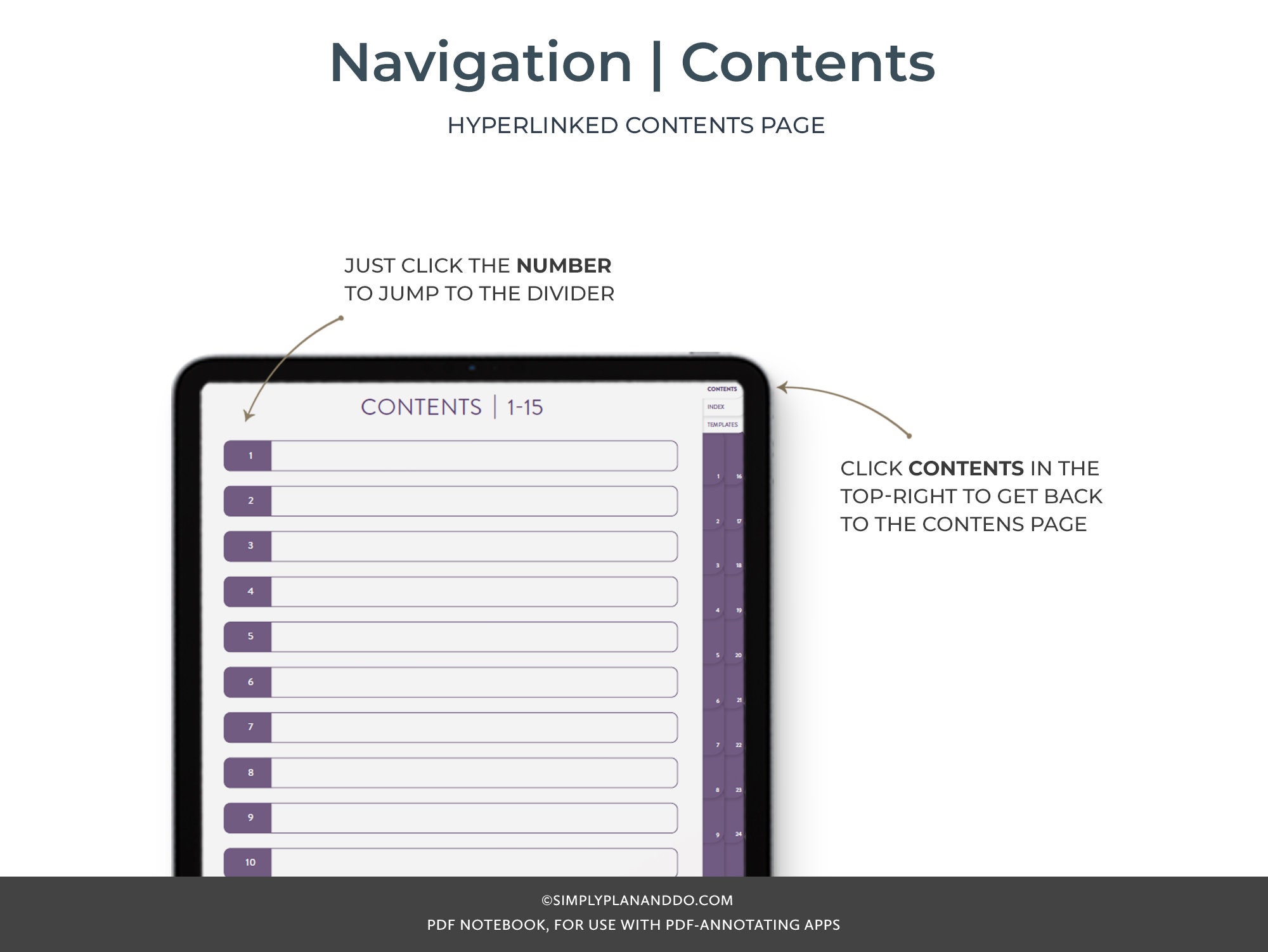 30-tab Digital Notebooks: Lined, Plain, Half-lined (PDF) - Etsy