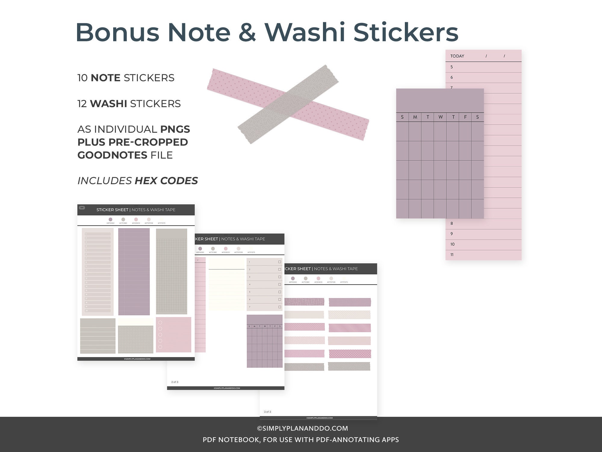 3 X 30-tab 15-sub Tab Digital Notebooks With 15 Subtabs Grid, Dot ...