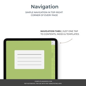 30-tab Digital Notebooks: Lined, Plain, Half-lined (PDF) - Etsy