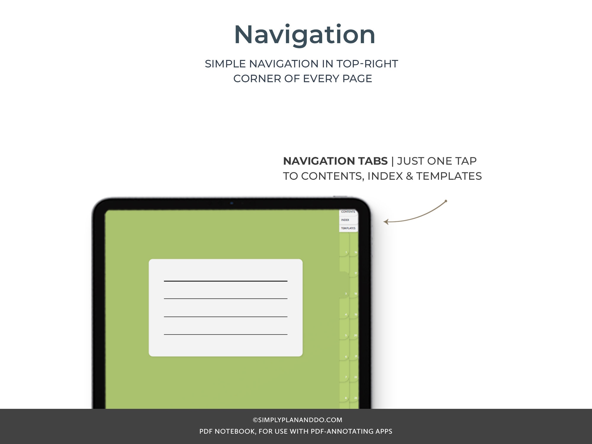 30-tab Digital Notebooks: Lined, Plain, Half-lined (PDF) - Etsy
