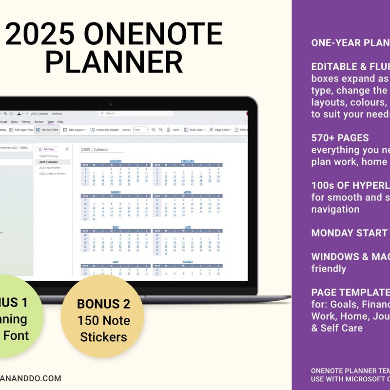 Onenote Templates - Etsy