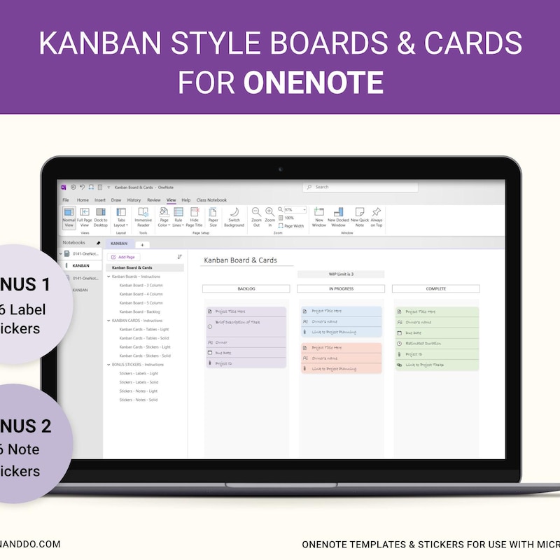 Onenote Templates - Etsy