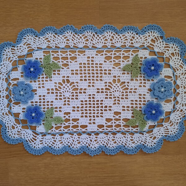 Blue Doily - Etsy