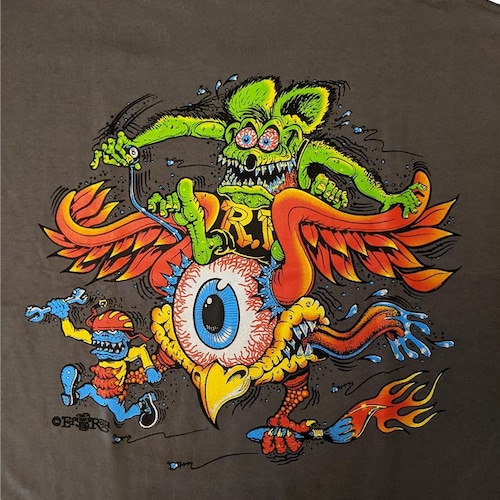 Official Rat Fink Flying Eyeball T-shirt Ed Big Daddy Roth - Etsy