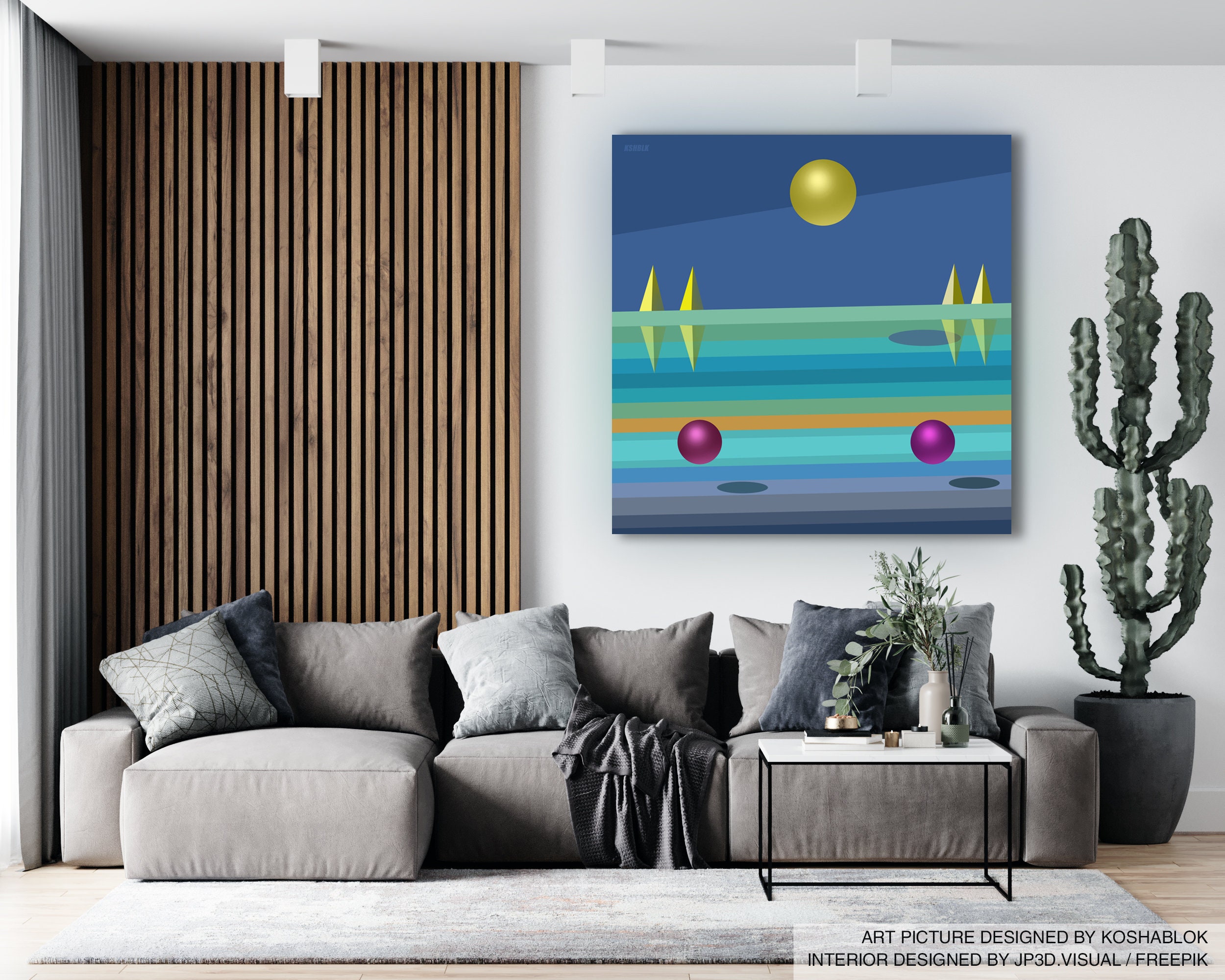 Contemporary Abstract Art Digital painting Contemporary | Etsy