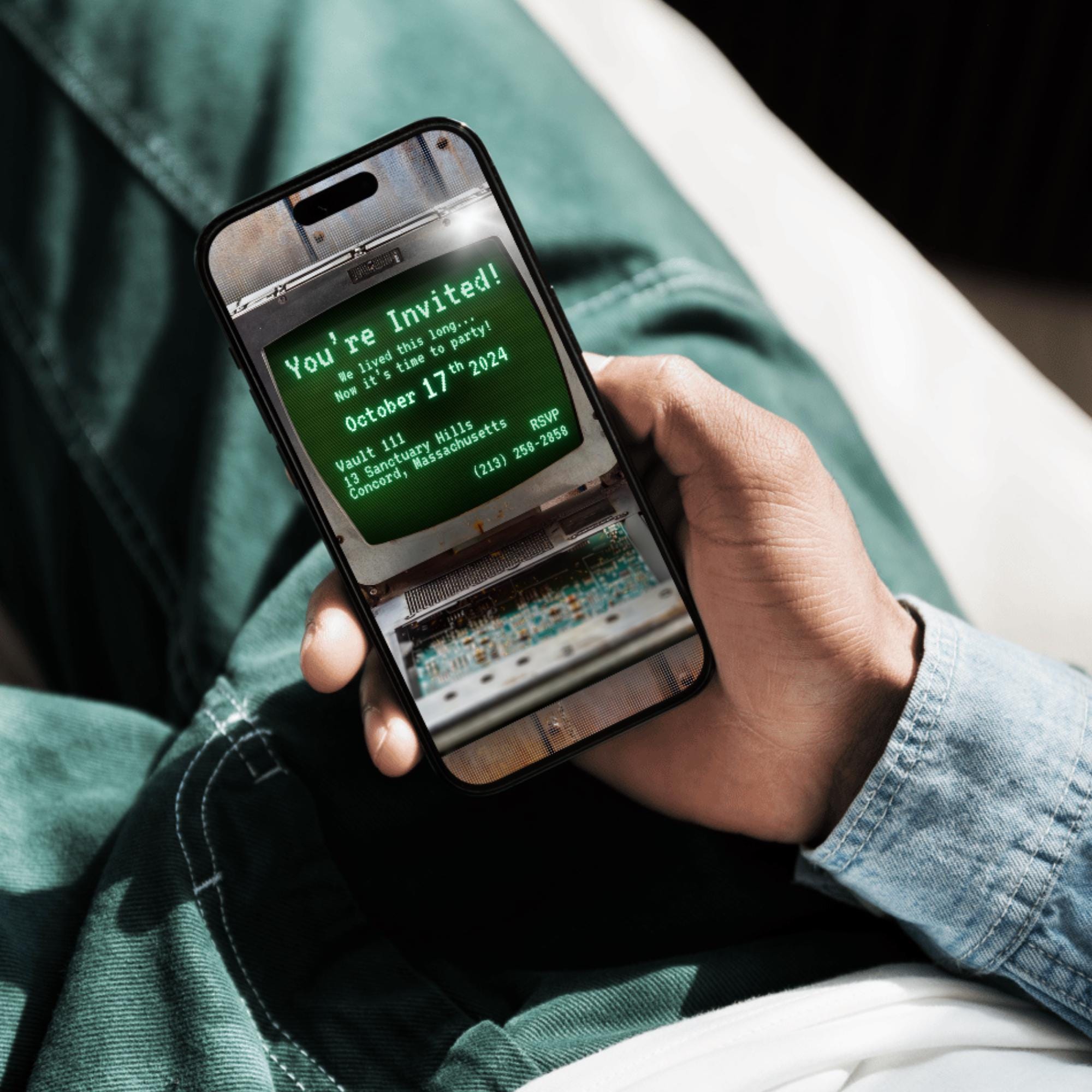 Editable Animated Fallout Terminal Invitation Template | Digital Movie ...