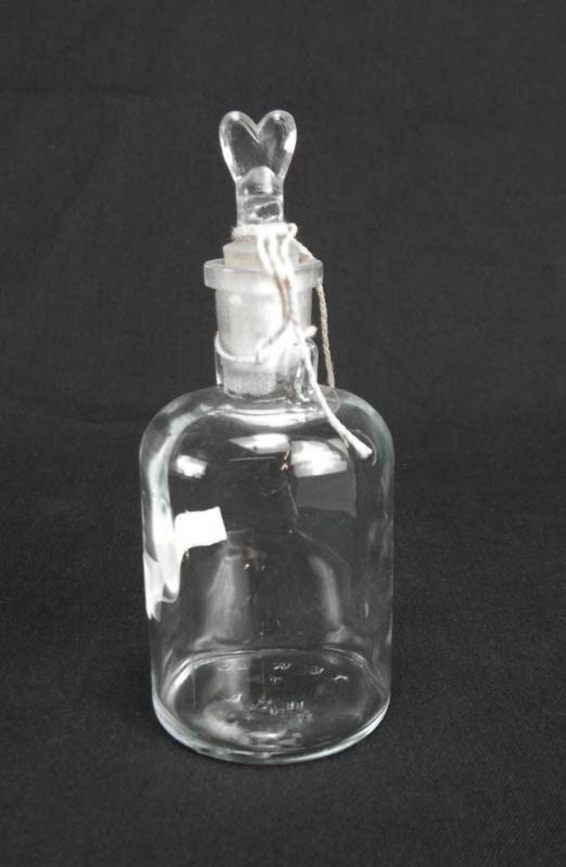Vintage Laboratory / Apothecary Glass Bottle With Unique Heart - Etsy