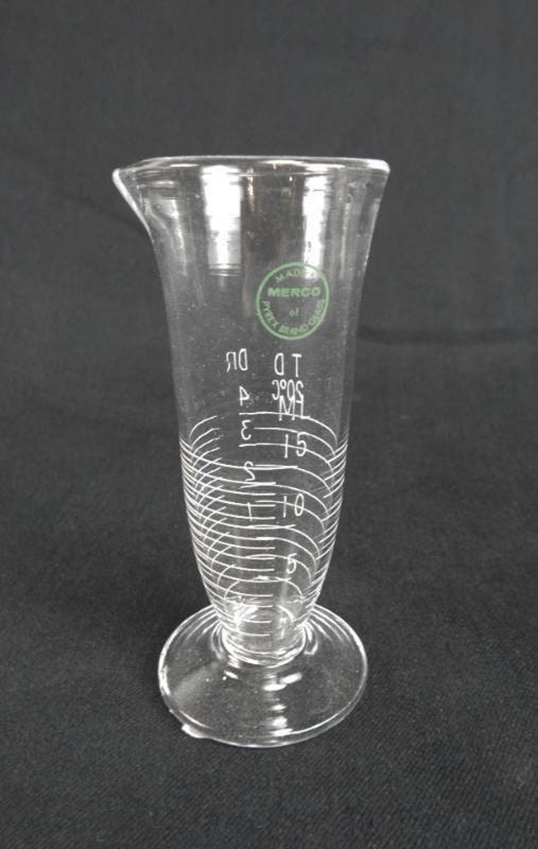 Mercer Glass Works Merco 15 ML 4 DRAM Pyrex Glass Pharmaceutical ...