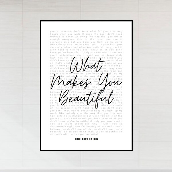 One Direction Lyrics - Etsy