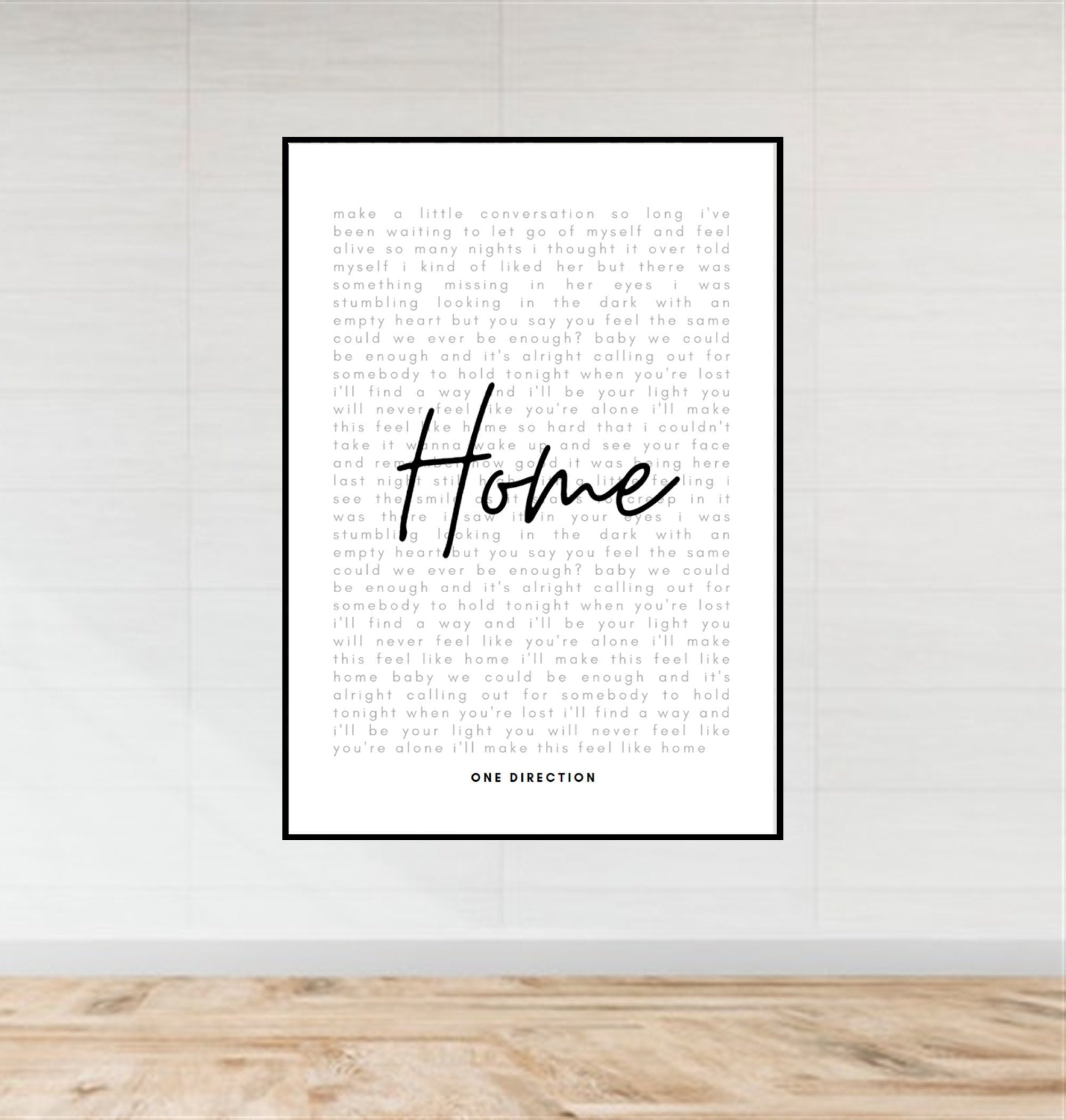 One Direction Lyrics Drawings