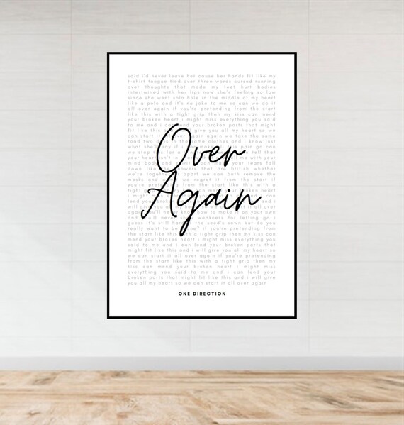One Direction Over Again Lyrics