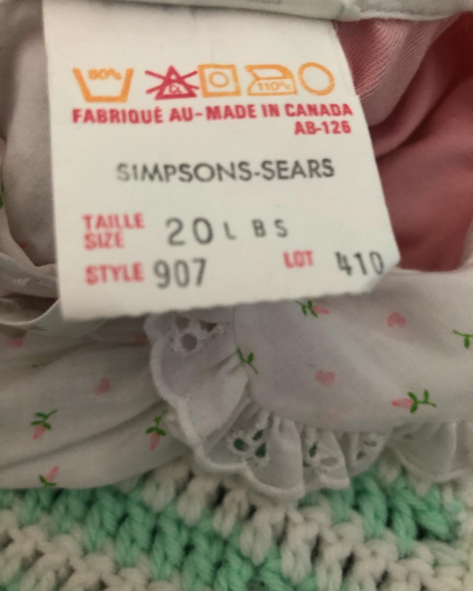 Vintage Simpsons Sears Baby Dress/springtime Dress/cottagecore Dress ...