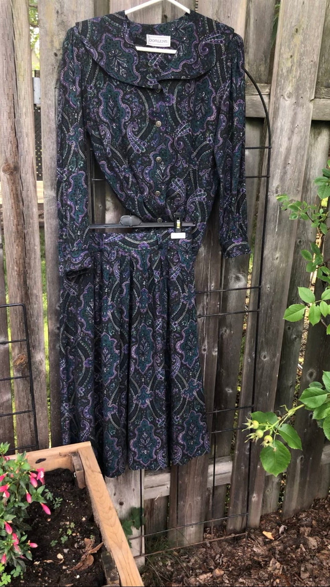 Vintage Paisley Two Piece Skirt and Blouse Set/eighties Fashion/boho ...