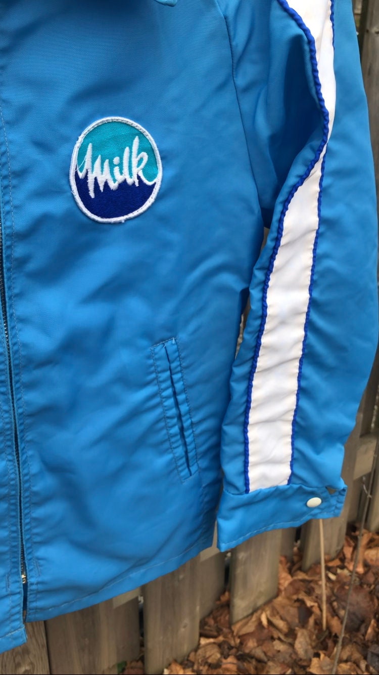 Eighties Milk Jacket/streetwear/milk/canada/80s/vintage Logo Patch/milk ...