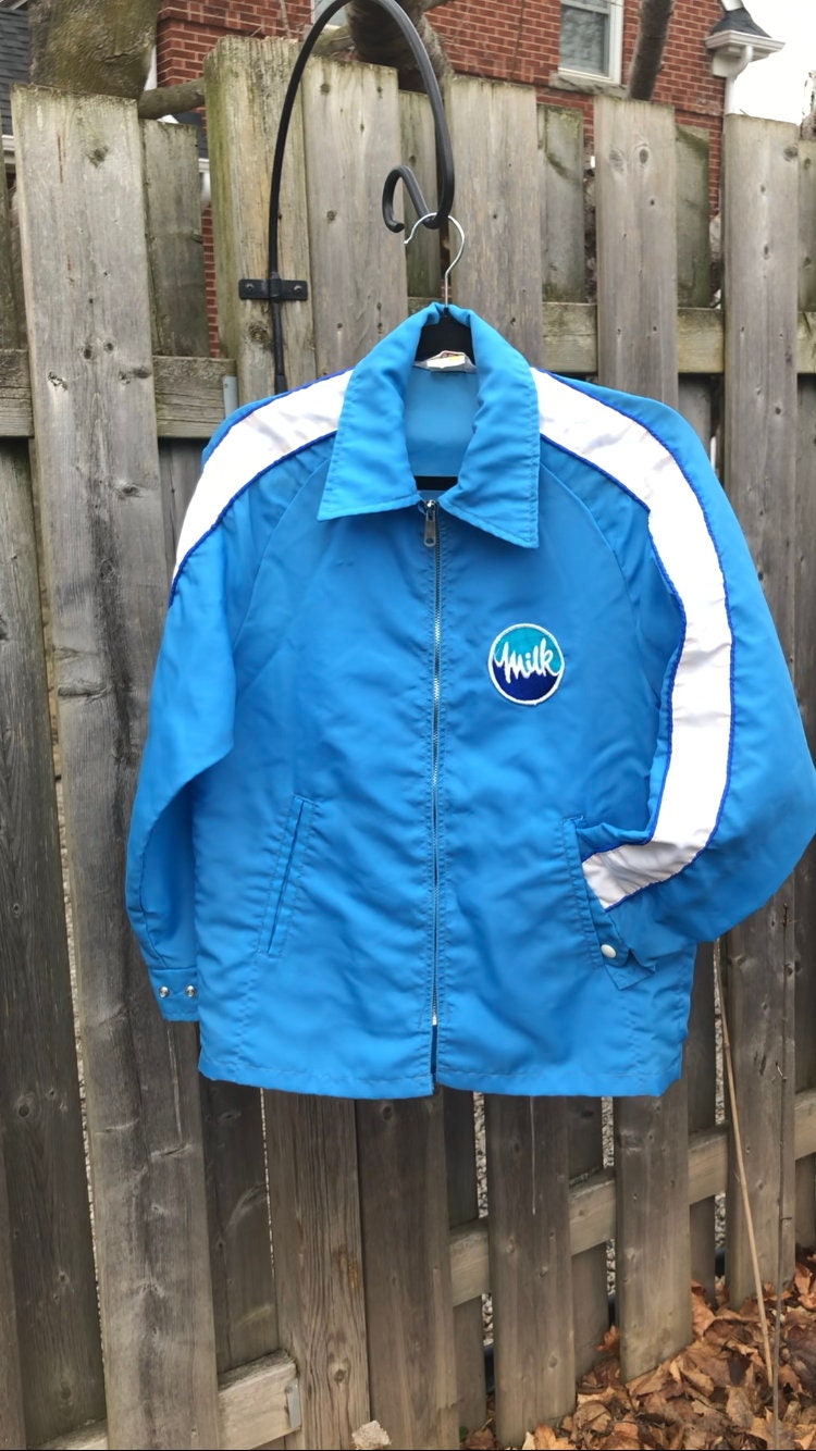 Eighties Milk Jacket/streetwear/milk/canada/80s/vintage Logo - Etsy