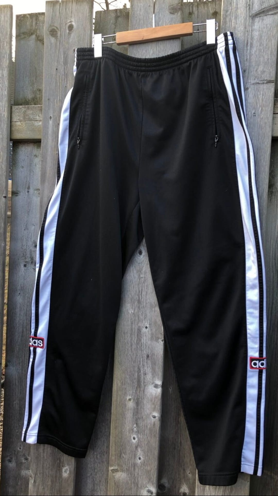 Adidas Tear Away Pants/vintage Streetwear/vintage Adidas/90s Fashion ...