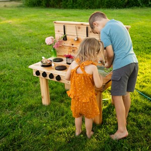 Cedar Mud Kitchen | Handmade Mud Kitchen for Kids | Sensory Table ...