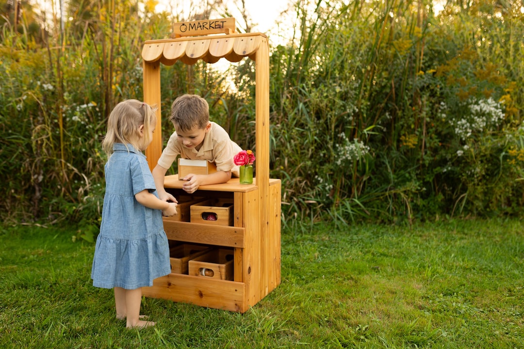Outdoor Cedar Kids Market | Lemonade Stand | Kids Theatre | Children's ...
