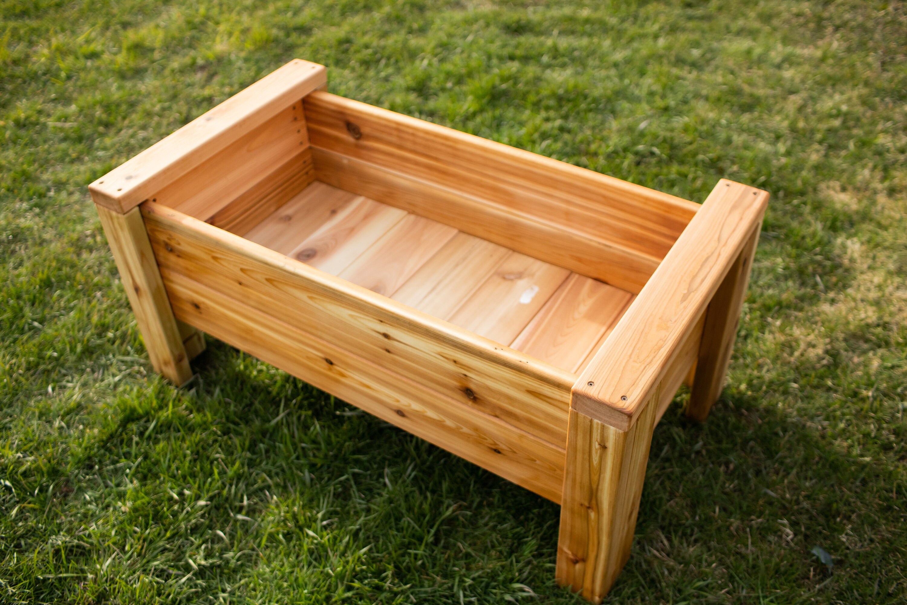 Raised Cedar Garden Bed Designed With Kids in Mind - Etsy