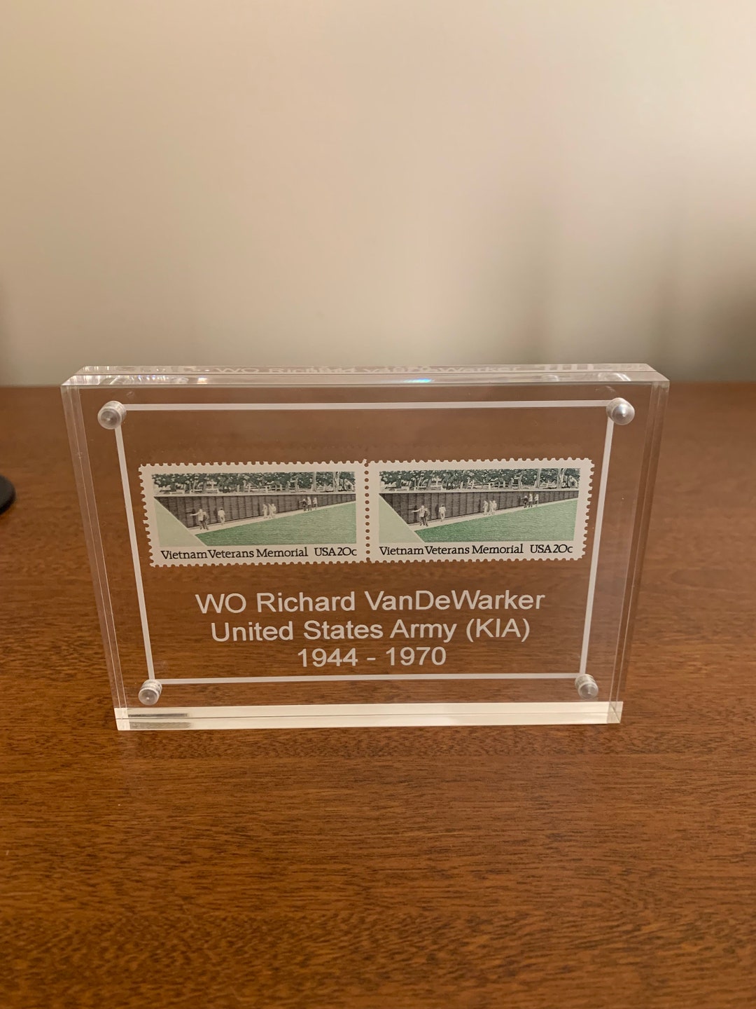 Personalized Vietnam Veterans Memorial Commemorative Vintage Stamp ...