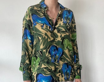 Escada Silk Blouse - Etsy