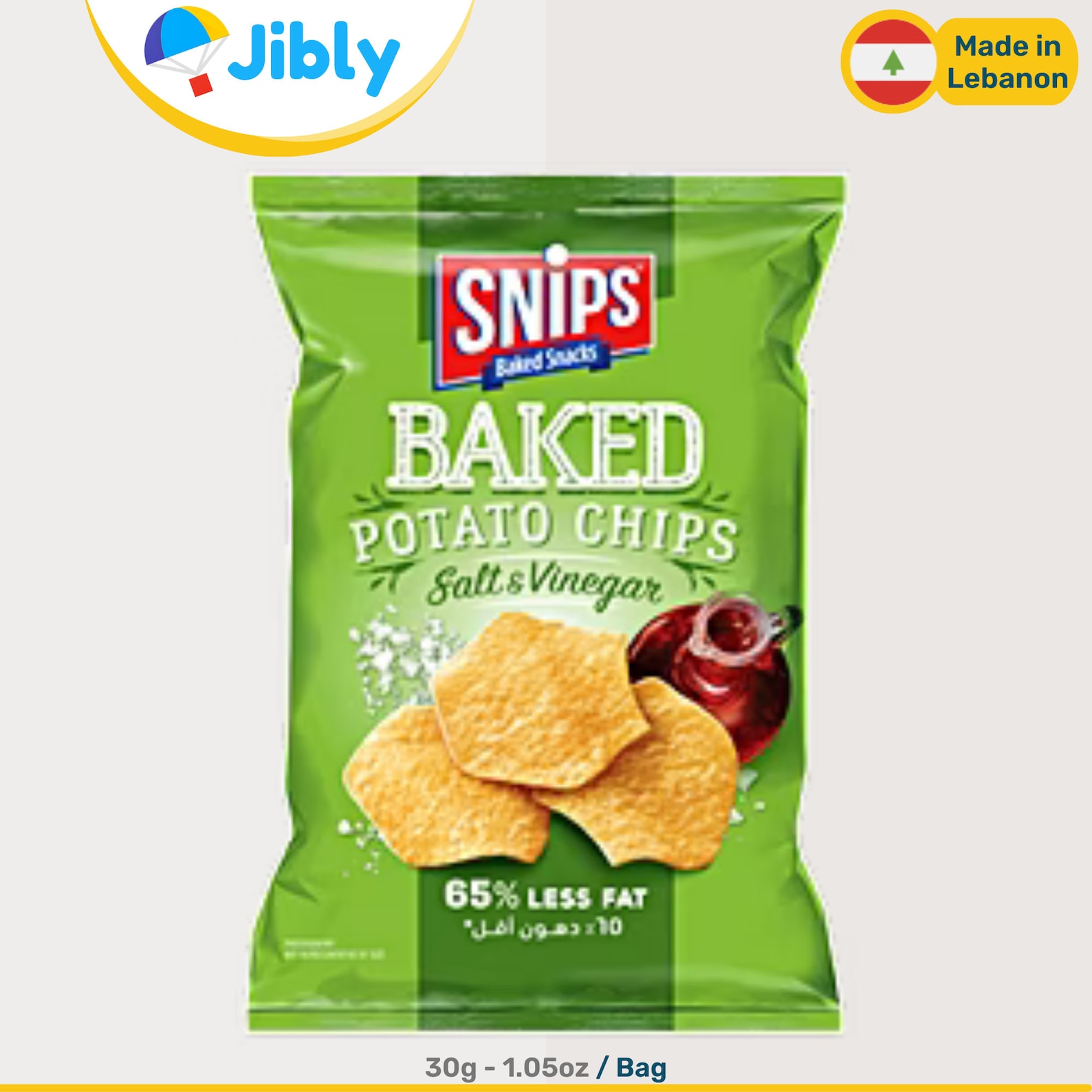 Lebanese Snips Baked Chips | Five Flavors | Less Fat | Salty Snacks ...