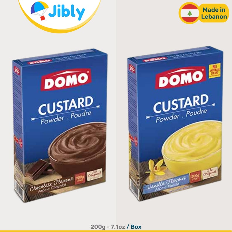 Lebanese Domo Custard | Two Flavors | 200g Box | Worldwide Shipping ...