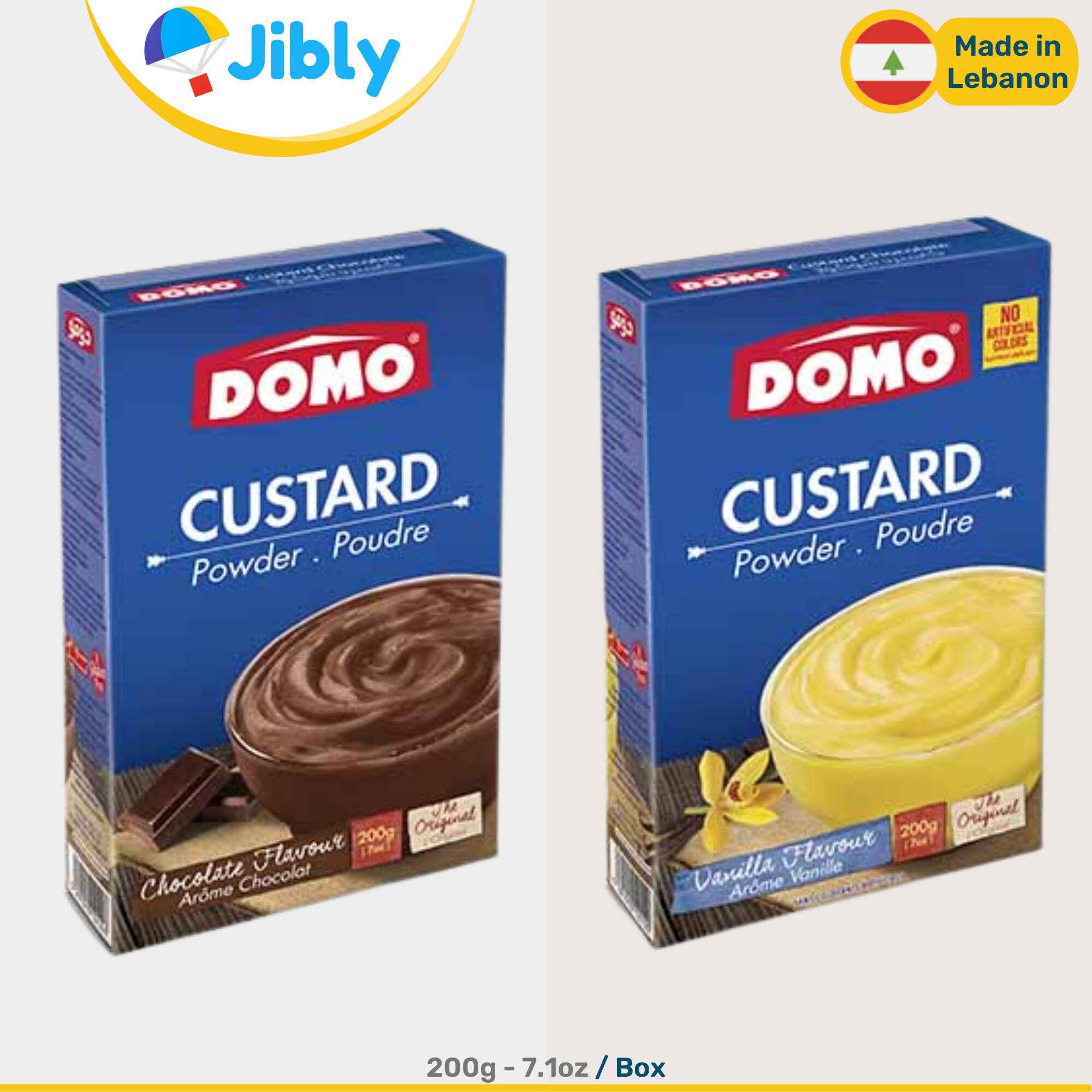 Lebanese Domo Custard | Two Flavors | 200g Box | Worldwide Shipping ...