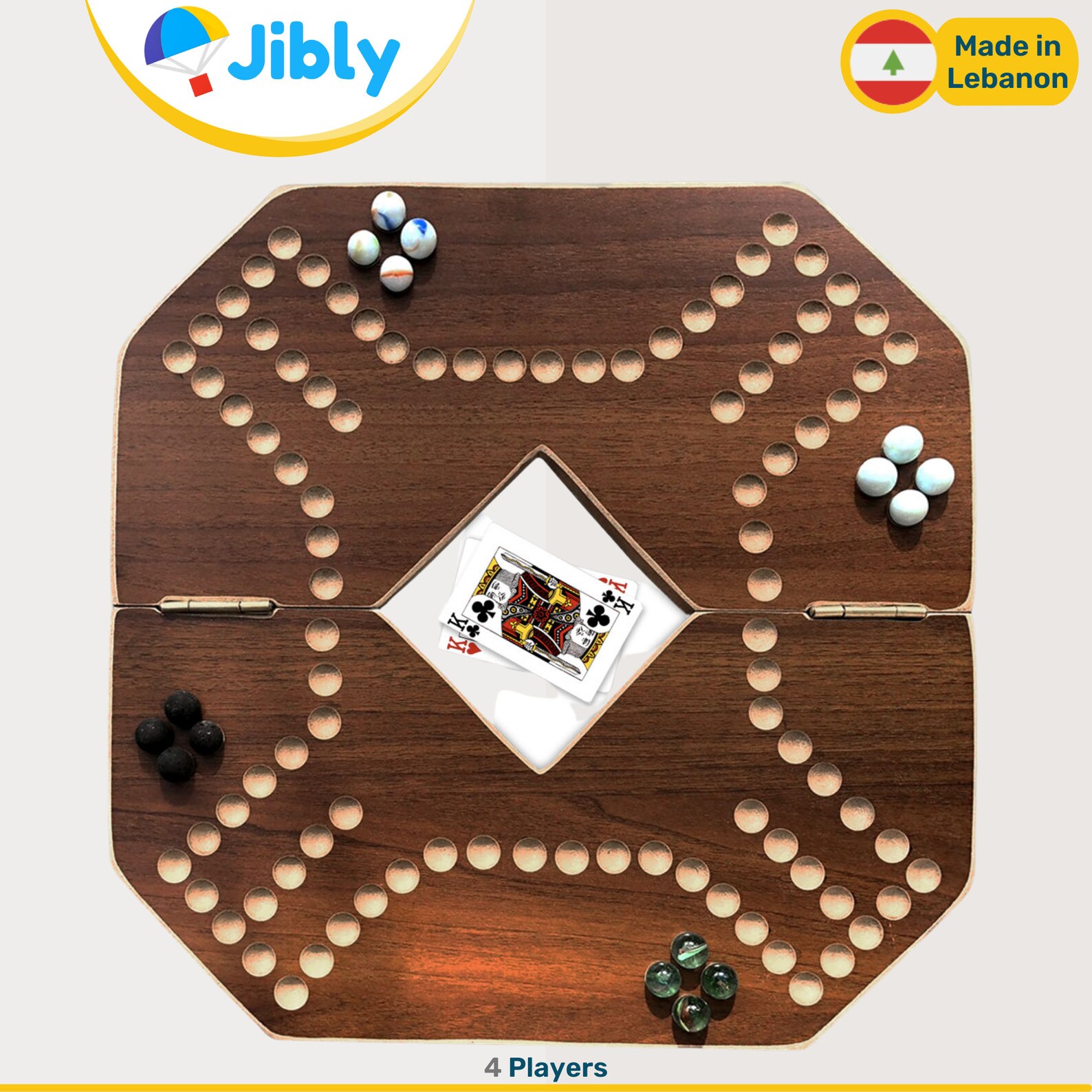 Lebanese Wooden Jackaroo Board Game Four to Six Players Worldwide ...