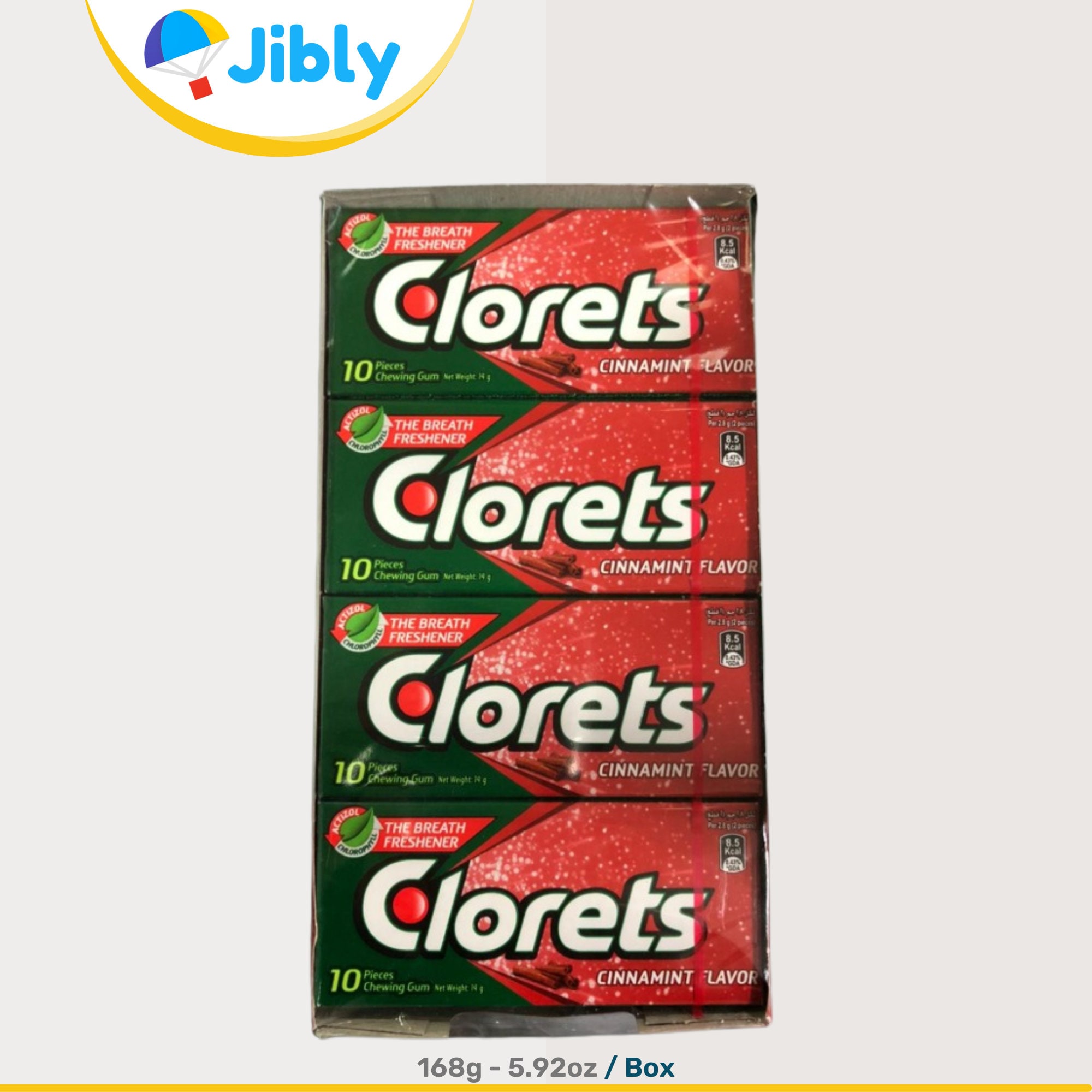 Clorets Gum | Three Flavors | Box of 12 Packs | 14g Packs | Worldwide ...