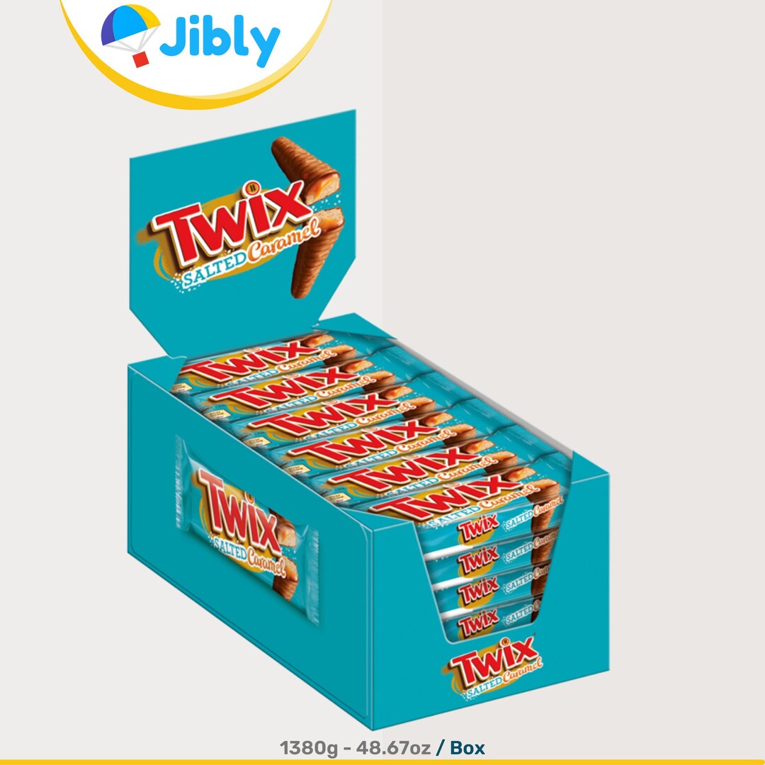 Twix Salted Caramel Boxes Tasty Snacks 30 Bars / Box 1380g Boxes ...
