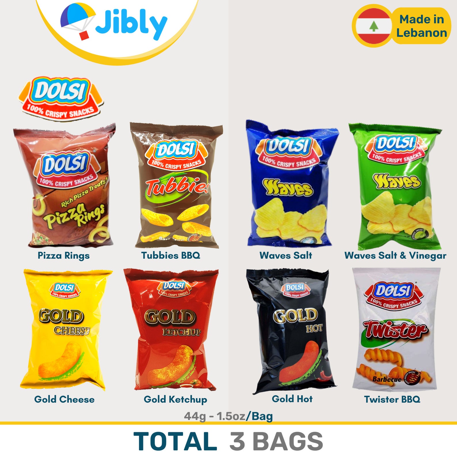 Lebanese Dolsi Potato Chips 8 Flavors Delicious Snacks | Etsy