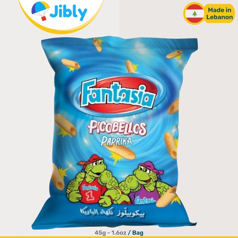 Lebanese Fantasia Picobello Chips Paprika Flavor 45g Bags Worldwide ...