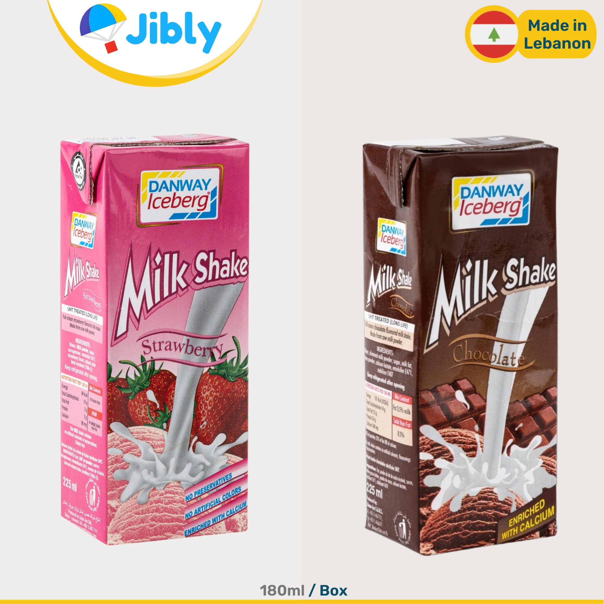 Lebanese Danway Iceberg Milkshake | Two Flavors | 180ml Boxes ...